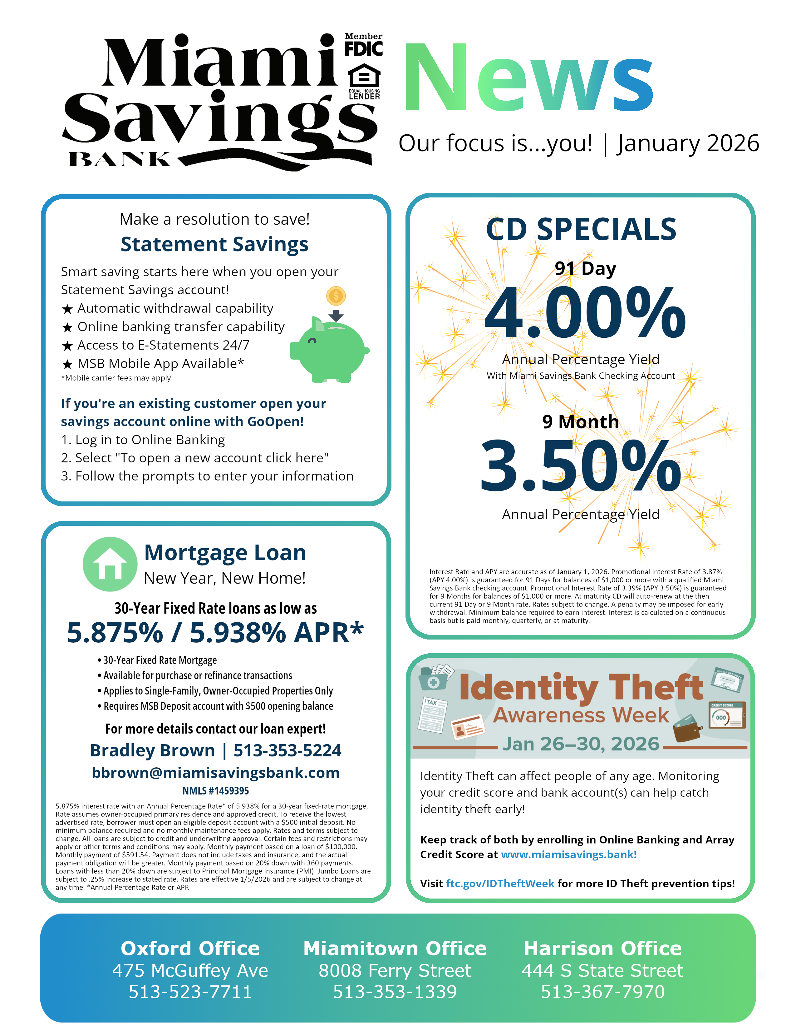 MSB News - January 2026 - News - Miami Savings Bank